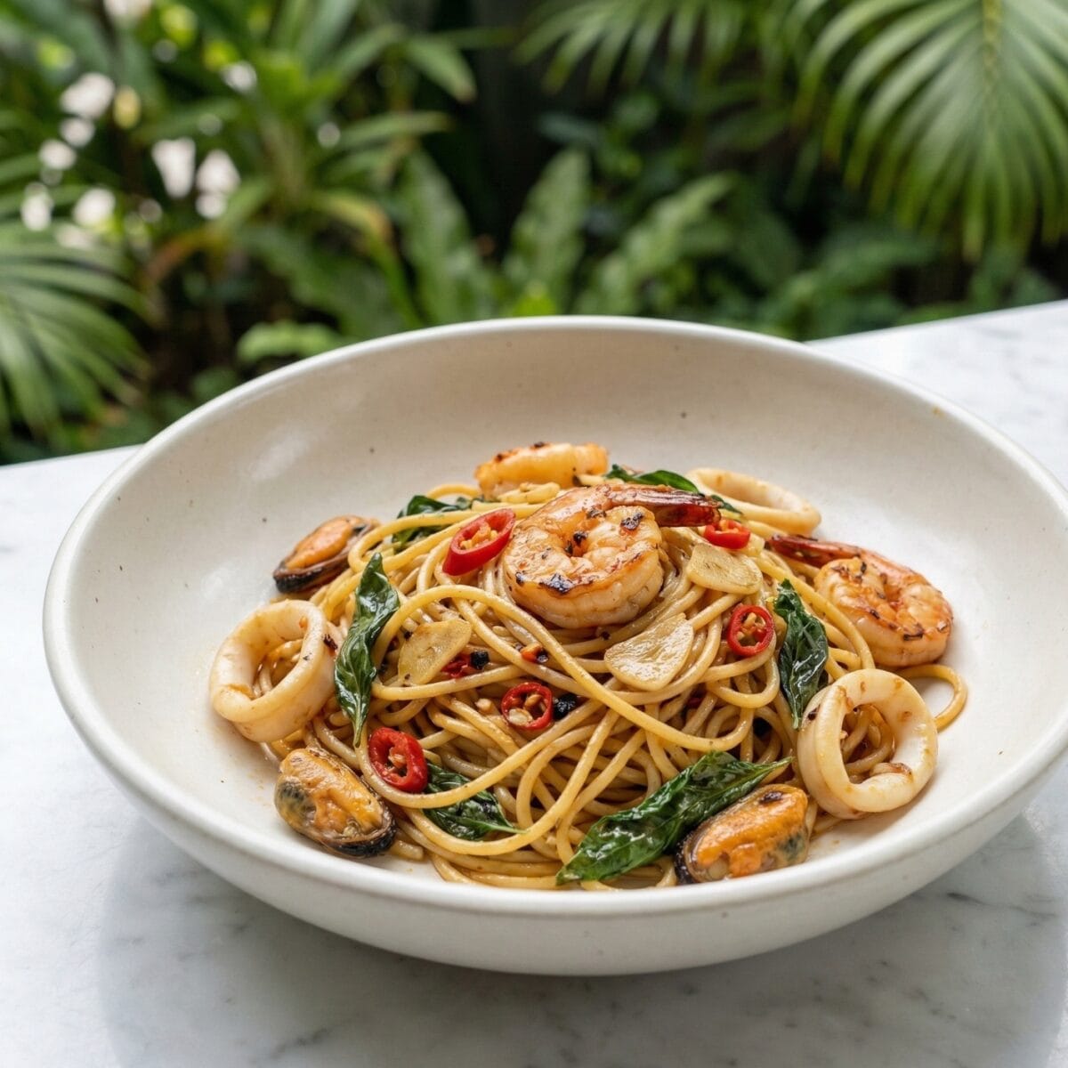 SPAGHETTI KEE MAO SEAFOOD – Bloom Restaurant & Day Club